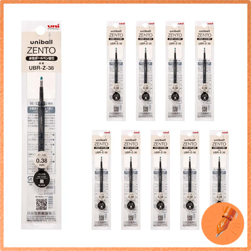 Bút bi Mitsubishi Uni-ball ZENTO Pencil có thể nạp mực gốc nước (0,38, 0,5mm, Xanh lam, Đỏ và ...
