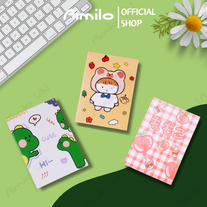 Sổ tay mini sổ note họa tiết dễ thương,Vở kẻ ngang 16 tờ 32 trang vở ...