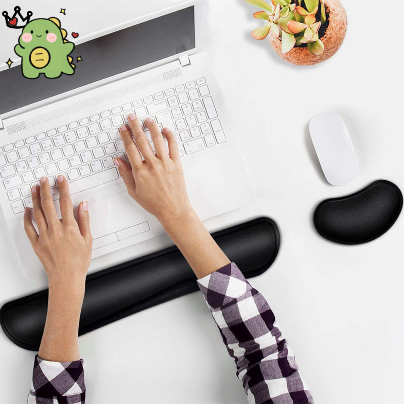 [YUE]Enlarge Keyboard Wrist Rest Pad Memory Foam Set Wrist Cushion ...