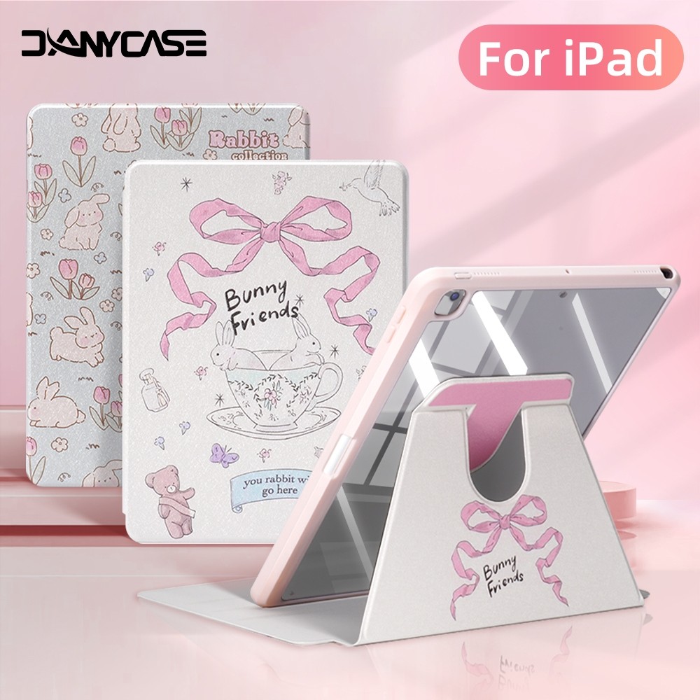 360° Ốp Lưng Xoay Cho iPad Gen 9 8 7 10.2 Air 6 11 13 Pro 2024 Air4 5 ...