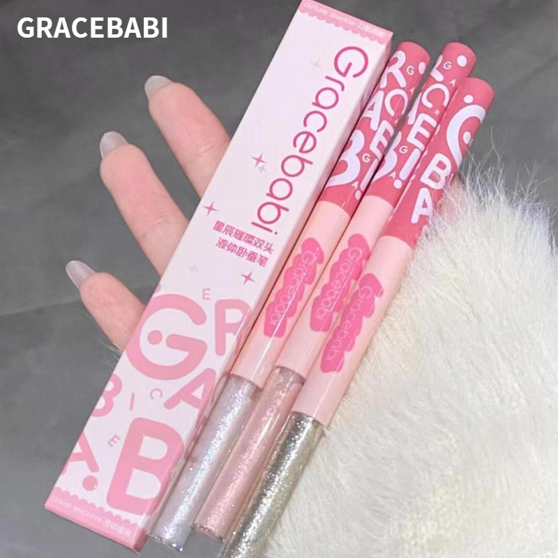 GRACEBABI Phấn mắt Phấn mắt dạng lỏng hai đầu và phấn mắt làm sáng da | Shopee Việt Nam