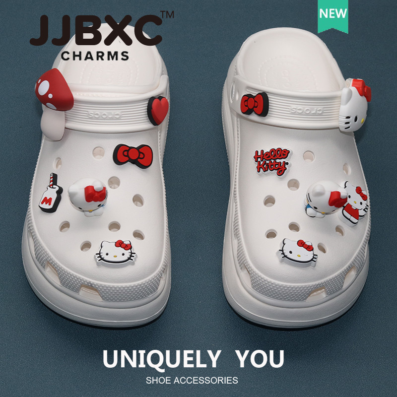 JJBXC Charm phụ kiện giày cross Khóa Trang Trí Hello Kitty Hoạt Hình Dễ ...