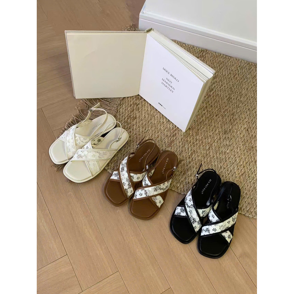 (HÀNG SẴN) Sandal dây chéo mẫu mới mùa hè JIA MEI RUI mùa Xuân 2025 mã ...