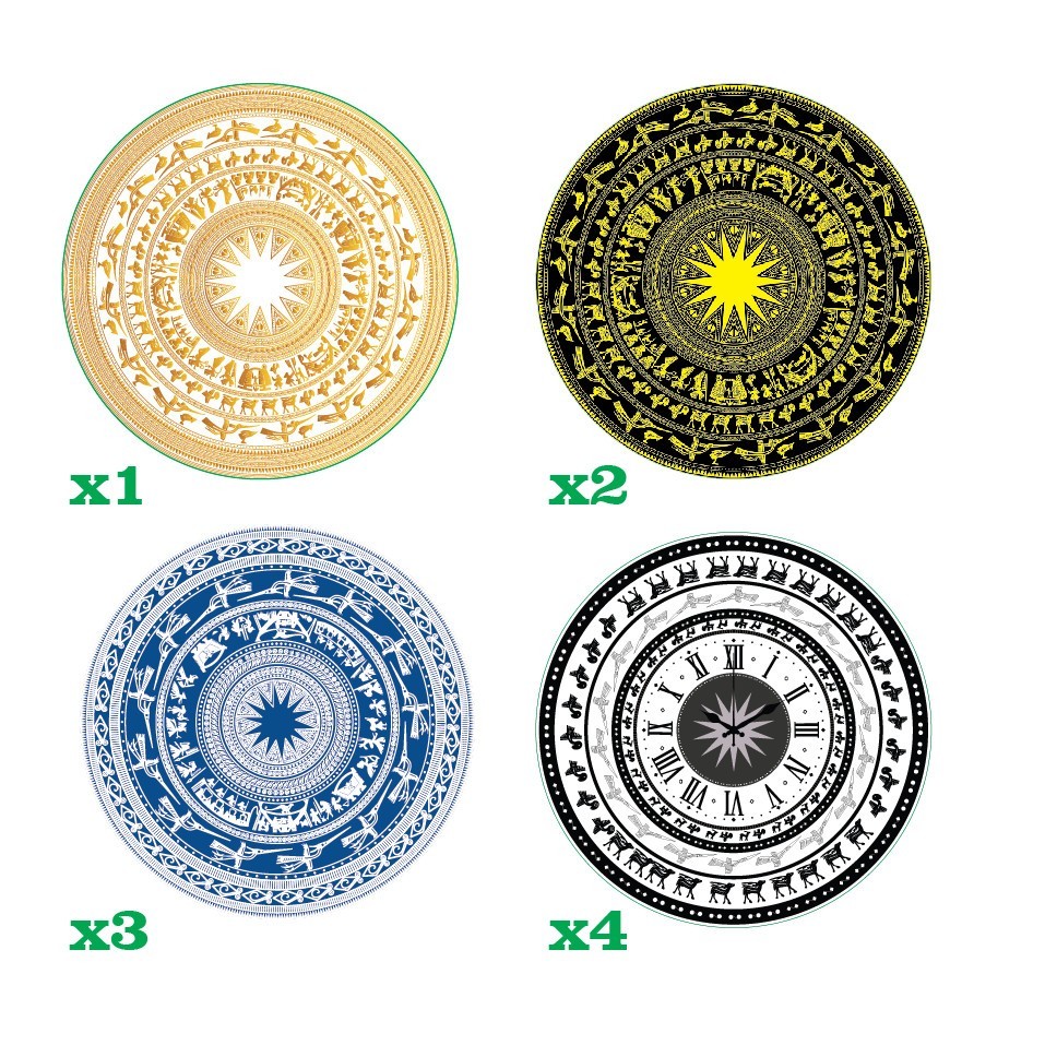Tem Decal trống đồng dán capo , dán xe ô tô, xe tải, xe bán tải. SL 1 ...
