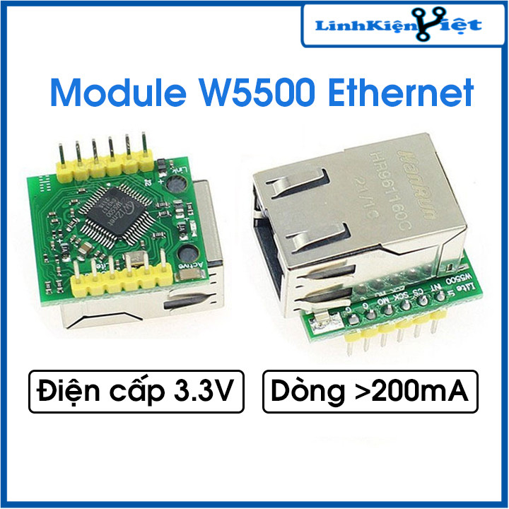 Module W5500 Ethernet TCP/IP tương thích với giao diện mạng WIZ820IO ...