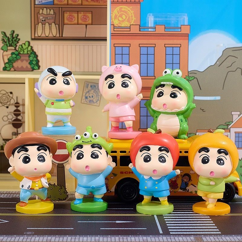 Crayon Shin-chan Kéo Đảng Nhựa Các Bức Tượng Hành Động Ô Tô Để Bàn Thủ ...