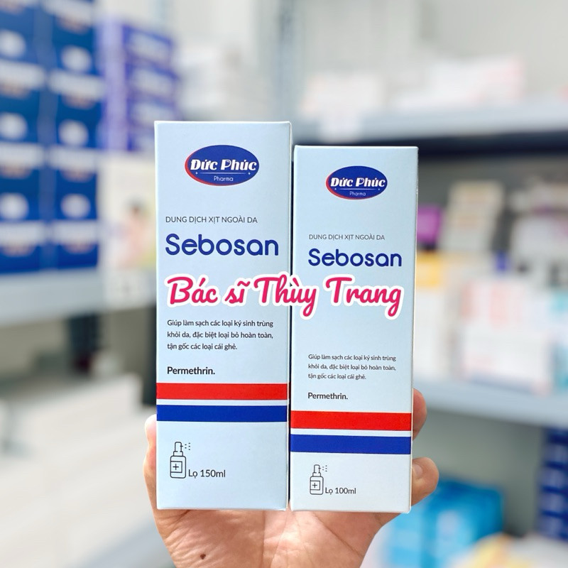Xịt ghẻ và ký sinh trùng Sebosan Spray (100-150 ml) | Shopee Việt Nam