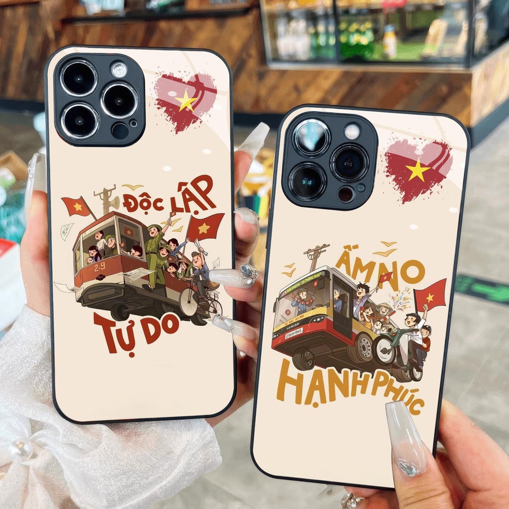 Ốp Kính Độc lập Tự do - Ấm no Hạnh Phúc, tranh chibi trên đoàn tàu ...