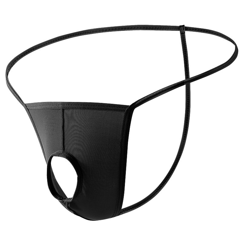 Quần lót nam eo thấp thông G-string Quần lót lỗ thiết kế túi đồ lót ...