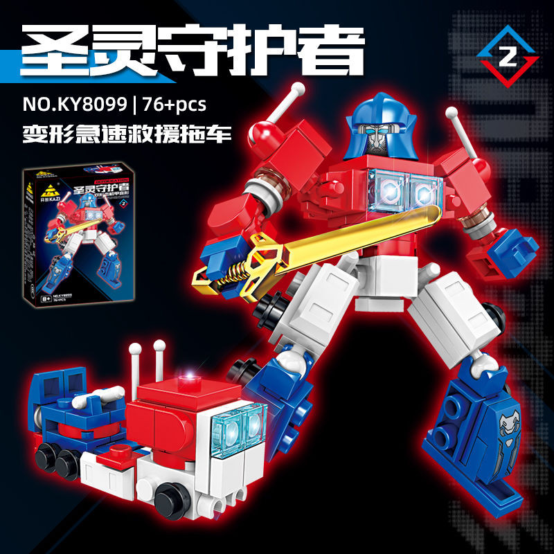 Tương thích với Lego Transformers Optimus Prime Khối xây dựng Bumblebee Robot Mecha Đồ chơi lắp ...