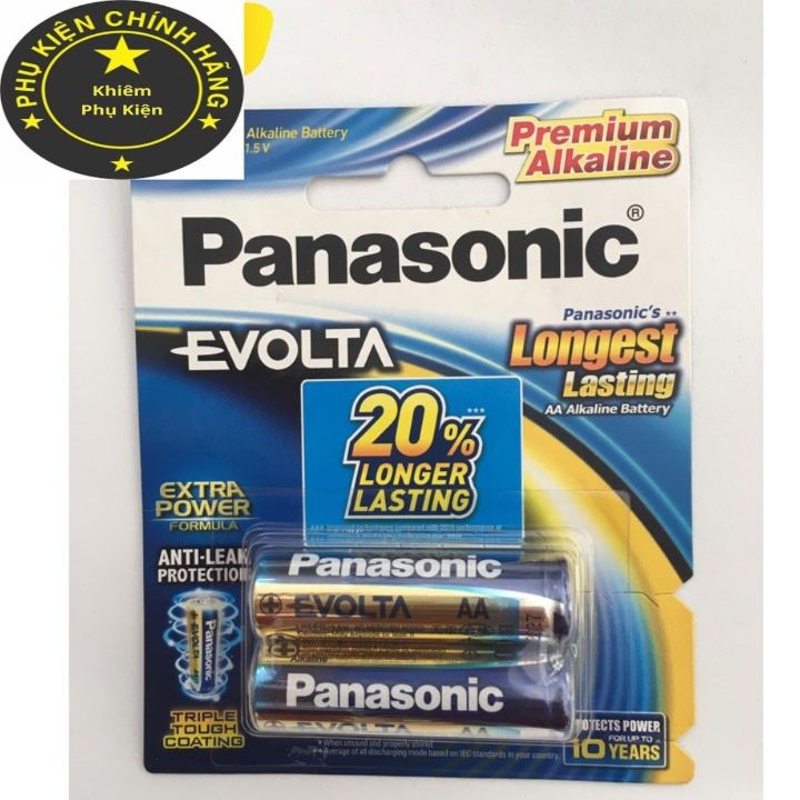 Pin Tiểu AA Evolta Panasonic Alkaline (CAO CẤP) LR6EG 2B (VỈ 2 VIÊN). | Shopee Việt Nam