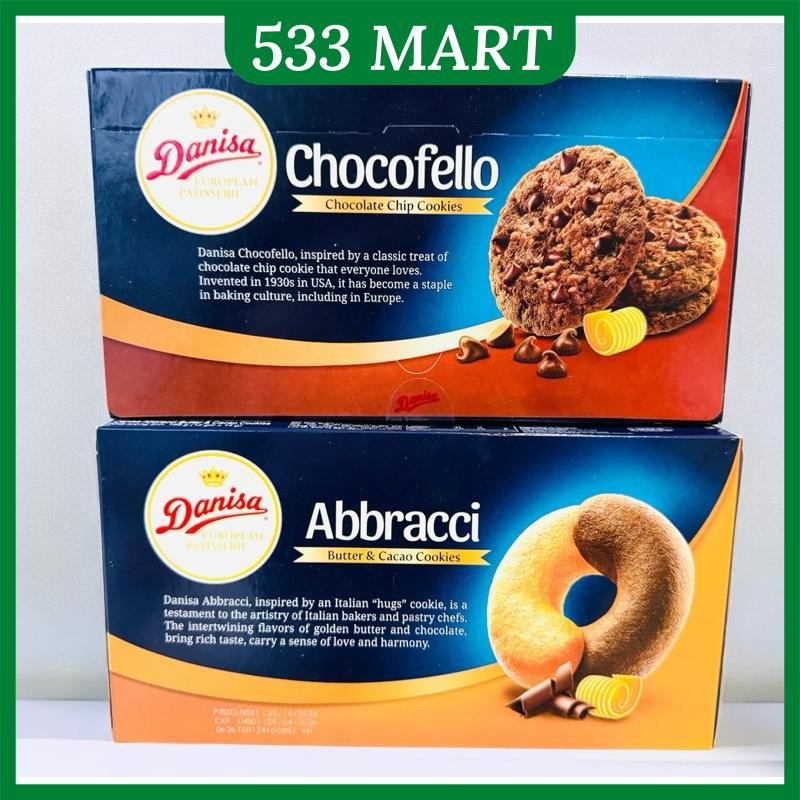 BÁNH QUY DANISA HỘP 150G/168G CHOCOFELLO-ABBRACCI ( 12 Gói x 14g ...