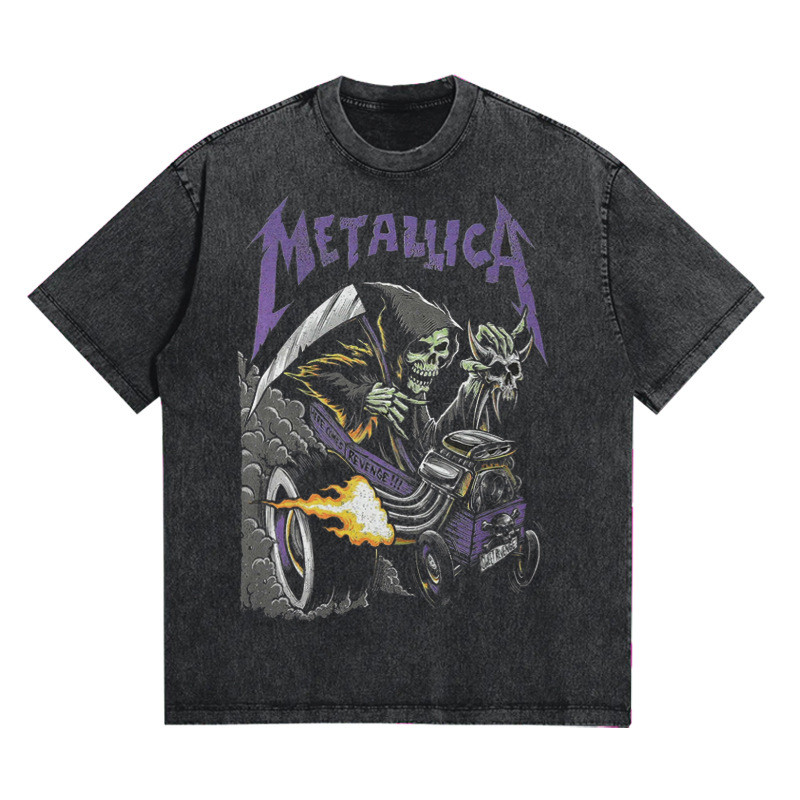 Heavy Metal Band Rock Washed Batik Vintage T-shirt GyKr | Shopee Việt Nam