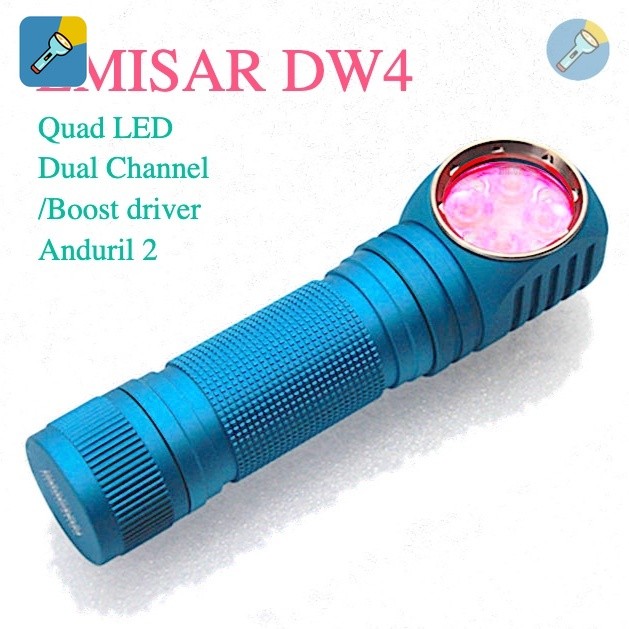 Đèn pin EMISAR DW4 đèn gù / đội đầu 18650 / 18350 | Shopee Việt Nam