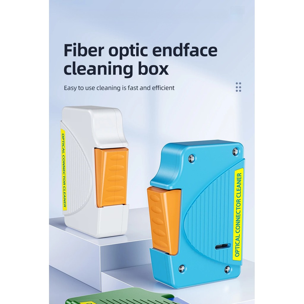 Fiber End Face Cleaning Box Pigtail Cleaner Cassette Công cụ làm sạch ...