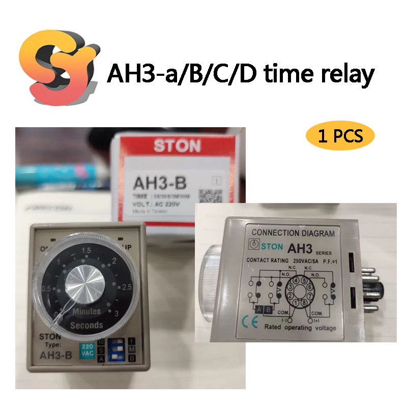 [Hàng có sẵn] Rơle hẹn giờ AH3-A / B / C / D SH3-A / B / C / D / E 220V | Shopee Việt Nam