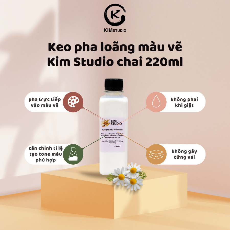 KEO / KEO PHA LOÃNG MÀU VẼ CHUYÊN DỤNG KIM STUDIO 250ML (LIÊN HỆ SHOP ...