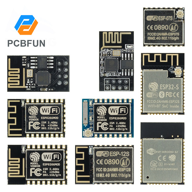 Pcbfun Esp8266 Esp 01 Esp 01s Esp 07 Esp 07s Esp 12 Esp 12e Esp 12f Esp 32s Nối Tiếp Wifi Mô đun