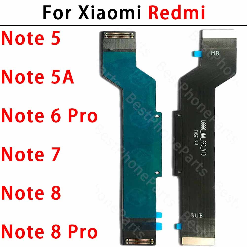 Dành Cho Xiaomi Redmi Note 5 6 7 8 Pro Note5A Ban Đầu Mainboard Cáp Mềm Bo Mạch Chủ Cáp Mềm Dự ...