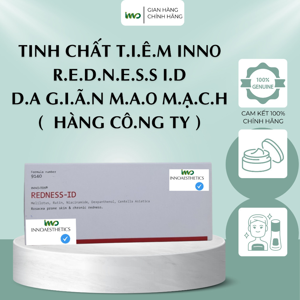 [HÀNG CHÍNH HÃNG] Tinh chất cho da giãn mao mạch Redness ID 2,5ml hỗ trợ da giãn mao mạch, tuần ...