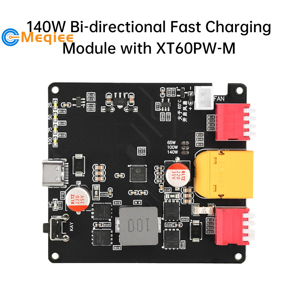 Mô-đun sạc nhanh hai chiều 140W Bảng sạc pin Lithium Buck-Boost 2-6S công suất cao IP2366 với ...