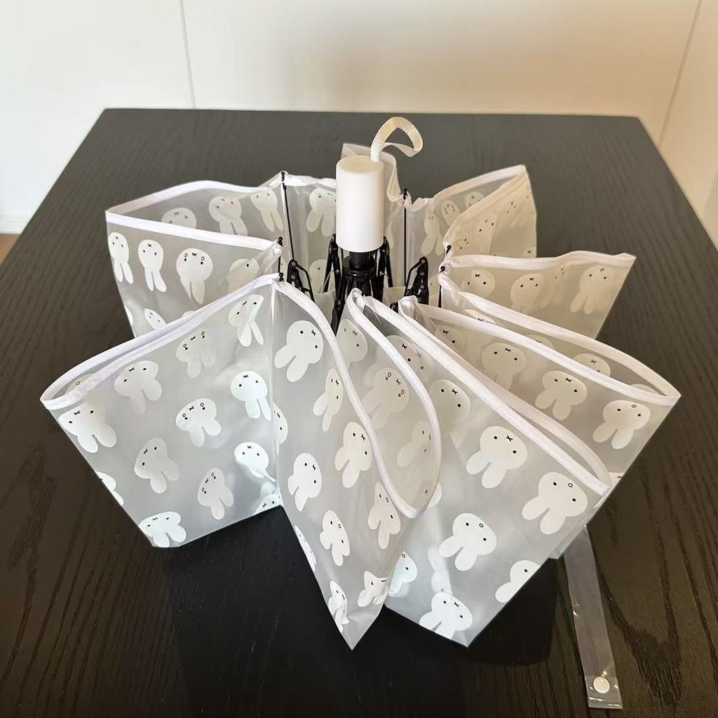 [Kho có sẵn] Miffy Frosted Rain or Rain Dù trong suốt tươi sử dụng kép ...