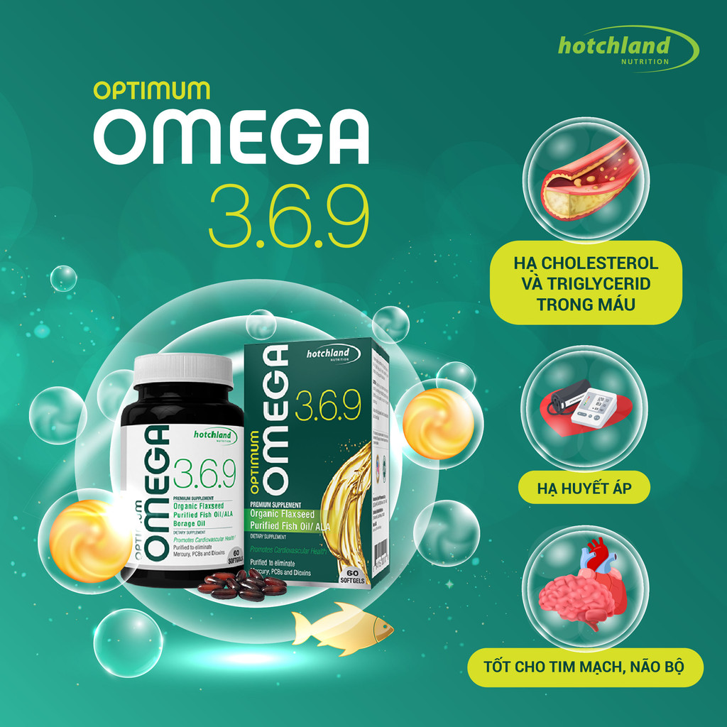 [DATE 04/2025] Viên uống Hotchland Nutrition Optimum Omega 3.6.9 hỗ trợ ...