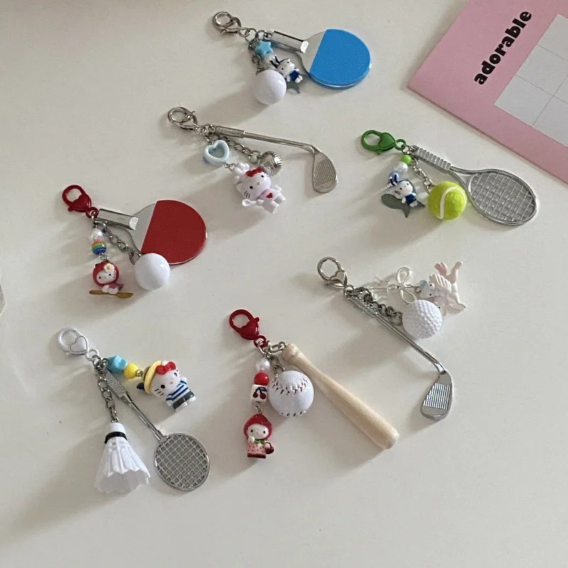 Sanrio Hello Kitty Thể Thao Series Móc Khóa Hoạt Hình Dễ Thương Cầu ...