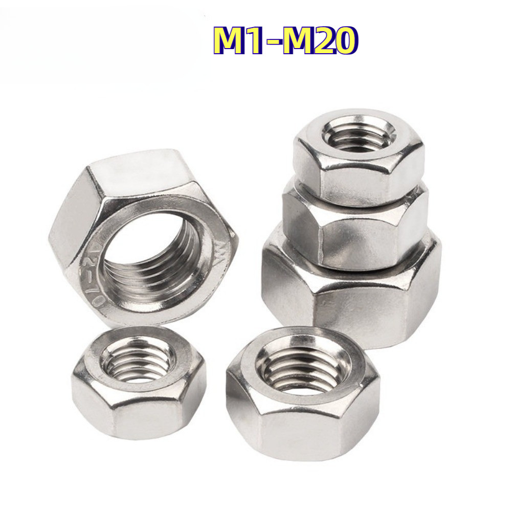 [Zy02-vn-z] Tán Dẹp Ecu Inox 304/316, Cho ốc ，loại tốt，Đai ốc inox, ốc vít M1-M20 | Shopee Việt Nam