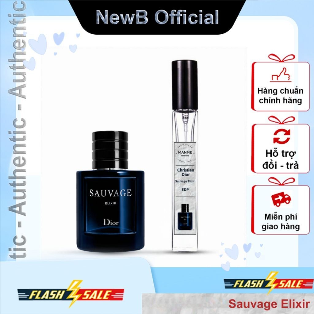 (Auth-10ml) Nước hoa nam Dior Sauvage Elixir chính hãng chia chiết 10ml ...