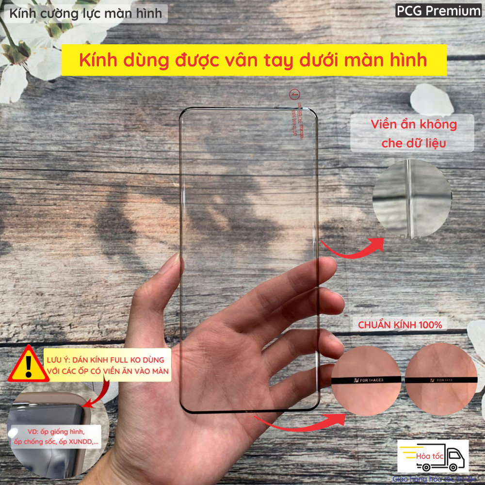 Kính cường lực màn hình cong OnePlus 13/ 1+ 12R 12 R/ Ace 3 Ace3 Pro cao cấp full keo khô sẵn ...
