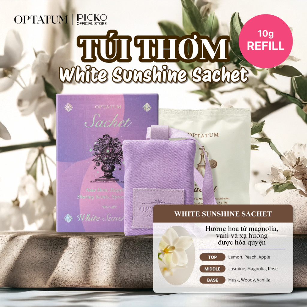 Optatum Túi thơm Không Gian Sống White Sunshine Sachet 10g | Shopee Việt Nam