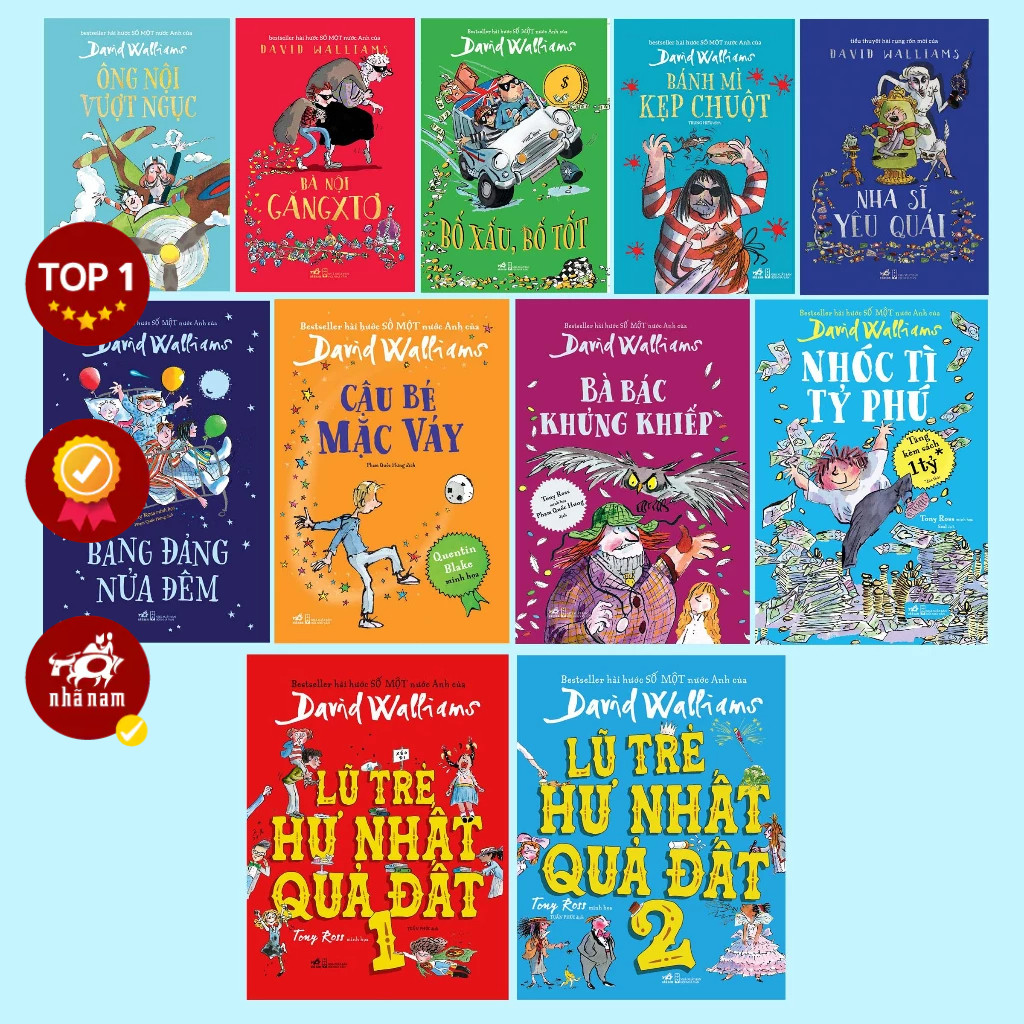 Sách - Series tác giả David Walliams (cập nhật) (Nhã Nam) | Shopee Việt Nam