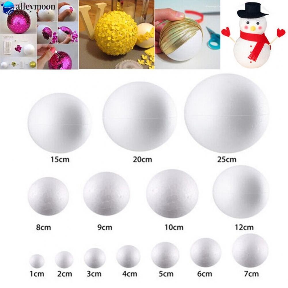 【LEYM】DIY Foam Balls - Polystyrene Styrofoam Balls for Wedding Decoration (Pack of 10) | Shopee ...