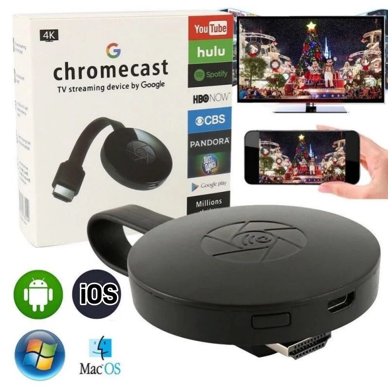 Thiết bị phát trực tuyến TV Chromecast 4k của Google Wireless Miracast ...
