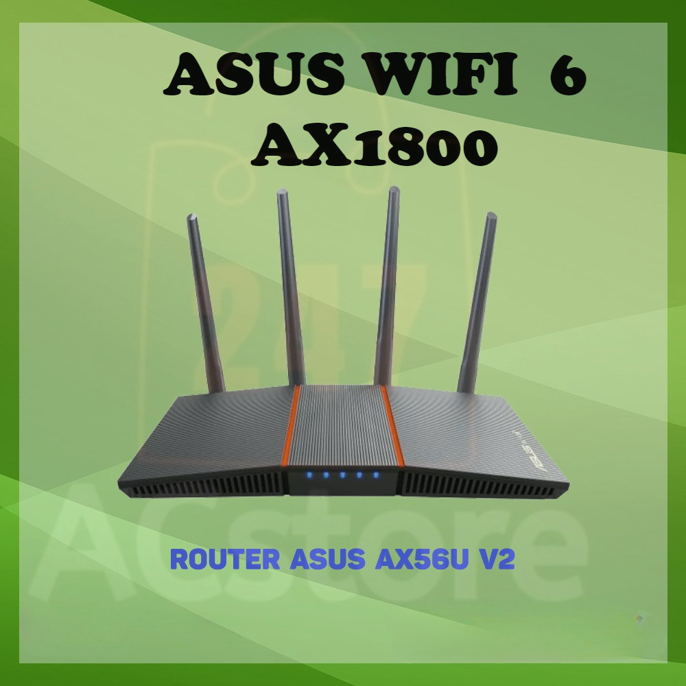 ( Cũ ) Router Wifi ASUS RT-AX56U V2, Wifi 6, Băng tầng kép Chuẩn AX1800 ...