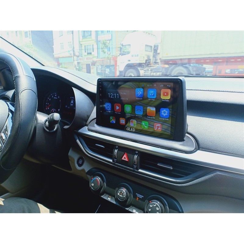 Màn hình Android OLED C2 New theo xe Cerato 2019 - 2021, K3 2022 - 2023, 9 inch kèm dưỡng và ...