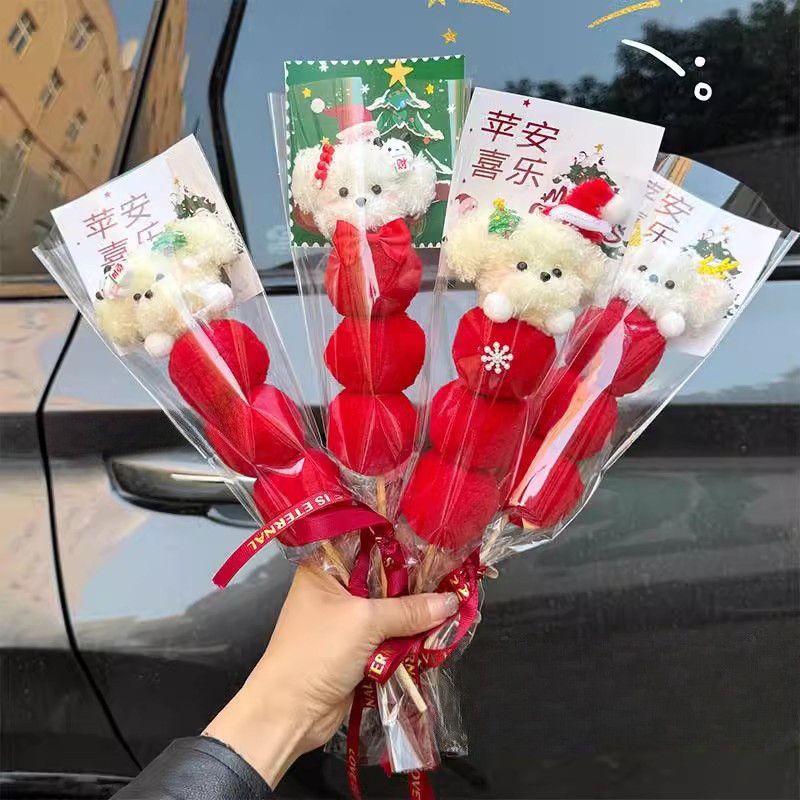 DIY Hoa Nhân Tạo 2026 Bó Hoa Năm Mới Hoạt Hình Năm Mới Lời Chúc Tốt Đẹp ...