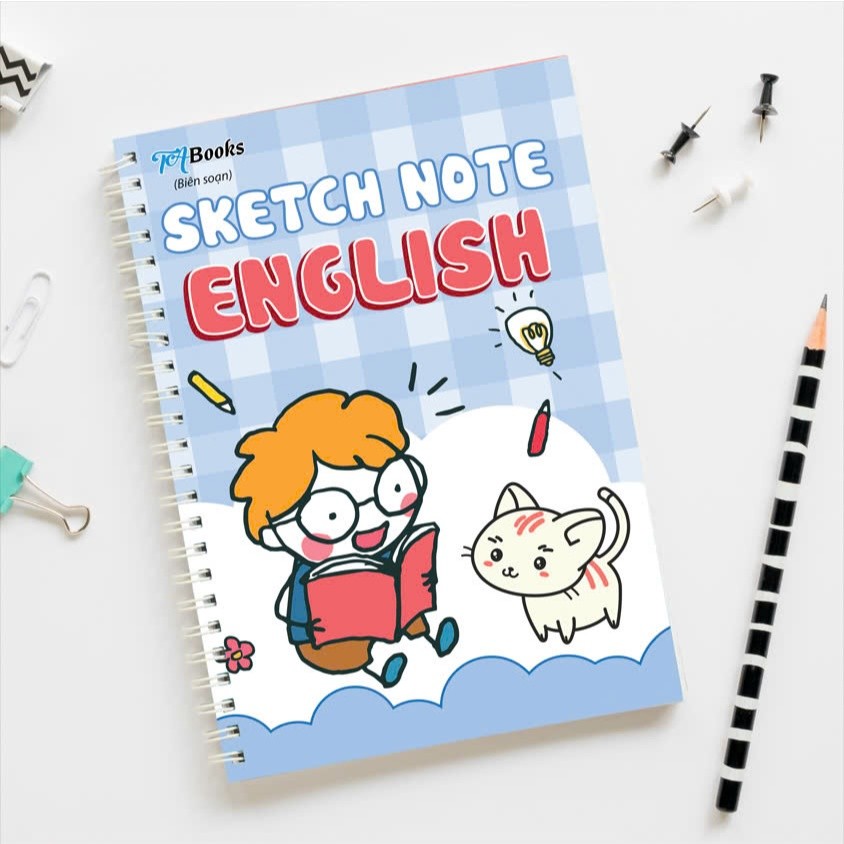 Sổ tay Tiếng Anh ngữ pháp tiện dụng Sketch Note English | Shopee Việt Nam