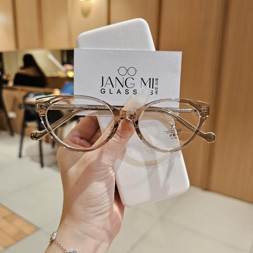 Gọng mắt mèo Hàn thời trang Jangmieyewear gọng cốt kim loại kết hợp ...