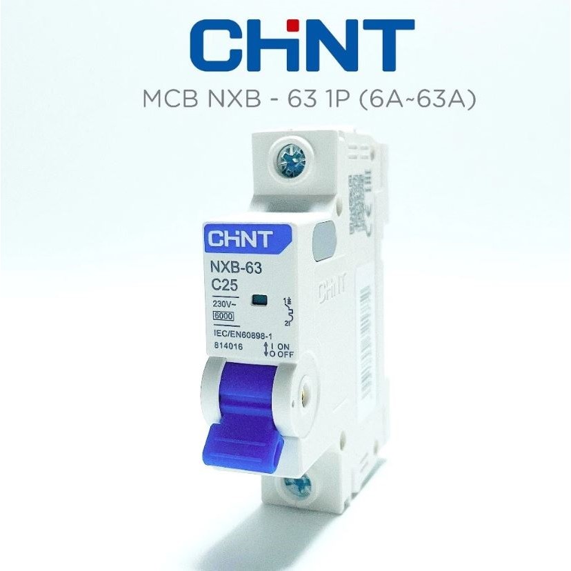 Aptomat MCB 1 Pha NXB-63 Chint 6A, 10A, 16A, 25A, 32A, 40A, 50A, 63A Dòng Cắt 6kA | Shopee Việt Nam