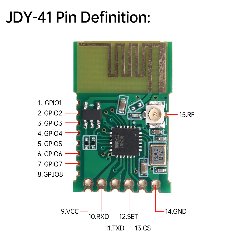 Mô-đun giao tiếp không dây Pcbfun Jdy-41 2.4G, Mô-đun cổng nối tiếp không dây | Shopee Việt Nam