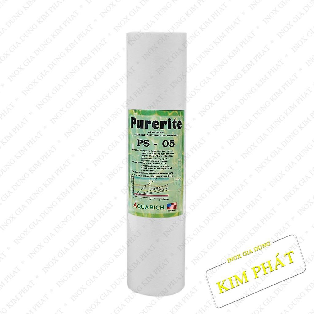 Lõi lọc nước số 1 Purerite PS-05 (Lõi PP) 10 inch | Shopee Việt Nam