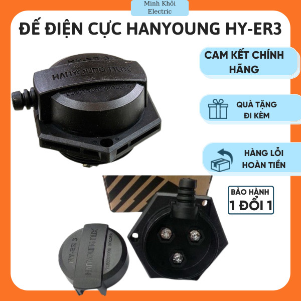 Đế giữ điện cực Hanyoung HY-ER3,rơ le mức nước HY-ER3,bộ báo mực nước ...