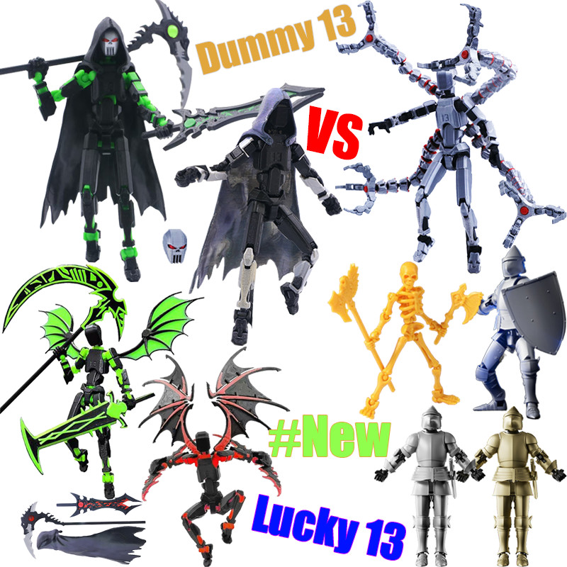 Robot 13 Chiến Đấu Trong Rối Loạn 3D in DIY Giả Hình Hành Động May Mắn ...