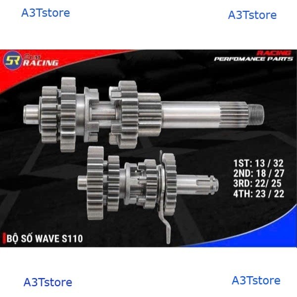 Bộ số độ SUM RACING ( 4 SỐ ) WAVE S110 COMBO 1ST - 2ND - 3RD - 4TH ...