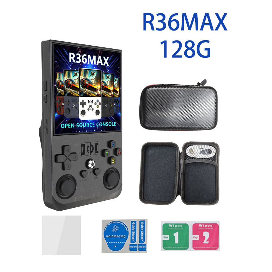 Mới R36MAX Kaiyuan Cầm Tay 13cm Màn Hình Lớn GBA Máy Chơi Game R36PRO ...