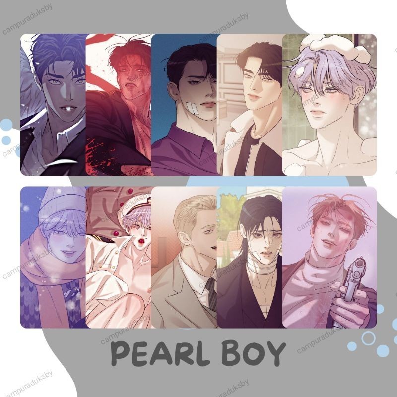 CARD GLOSSY ⭐️Photocard Pearl Boy Volume 2 Yaoi - Manhwa Card - Cán ...