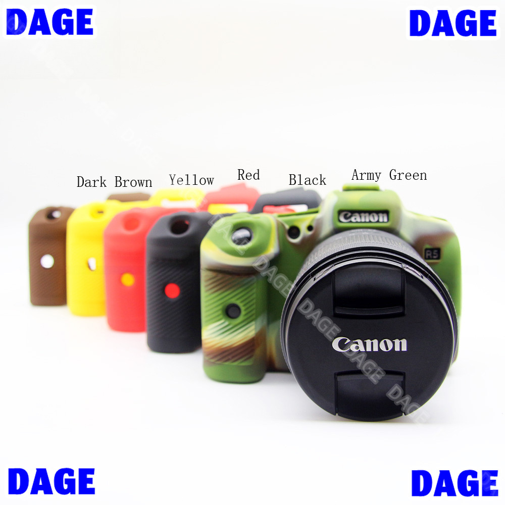 Cod Canon EOS R5 Vỏ bọc thân máy ảnh cao su silicon mềm cho Canon EOS ...