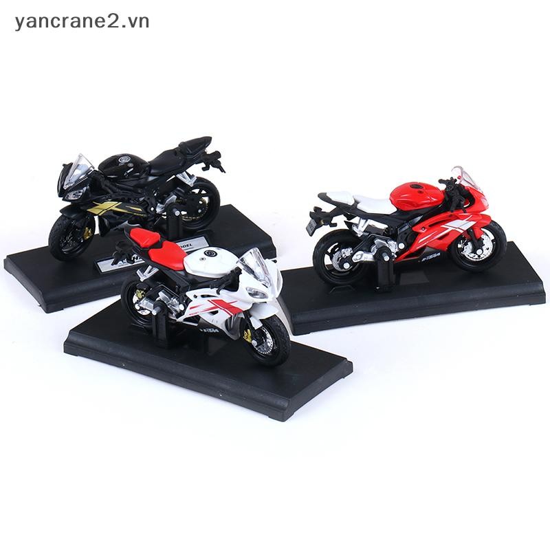 {YAN} 1: 18 Yamaha YZF-R6 YZF R6 Xe máy màu xanh ĐỒ CHƠI MÔ HÌNH ...